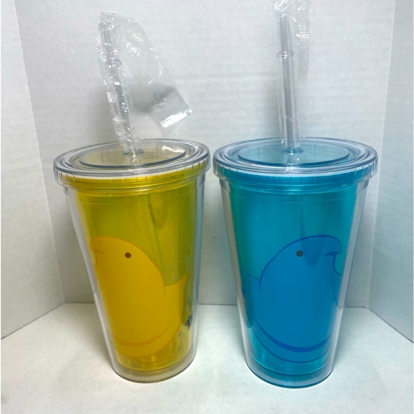 Just Born | Dining | Bnwt Set Of 2 Just Born Peeps Cold Cup Tumblers ...
